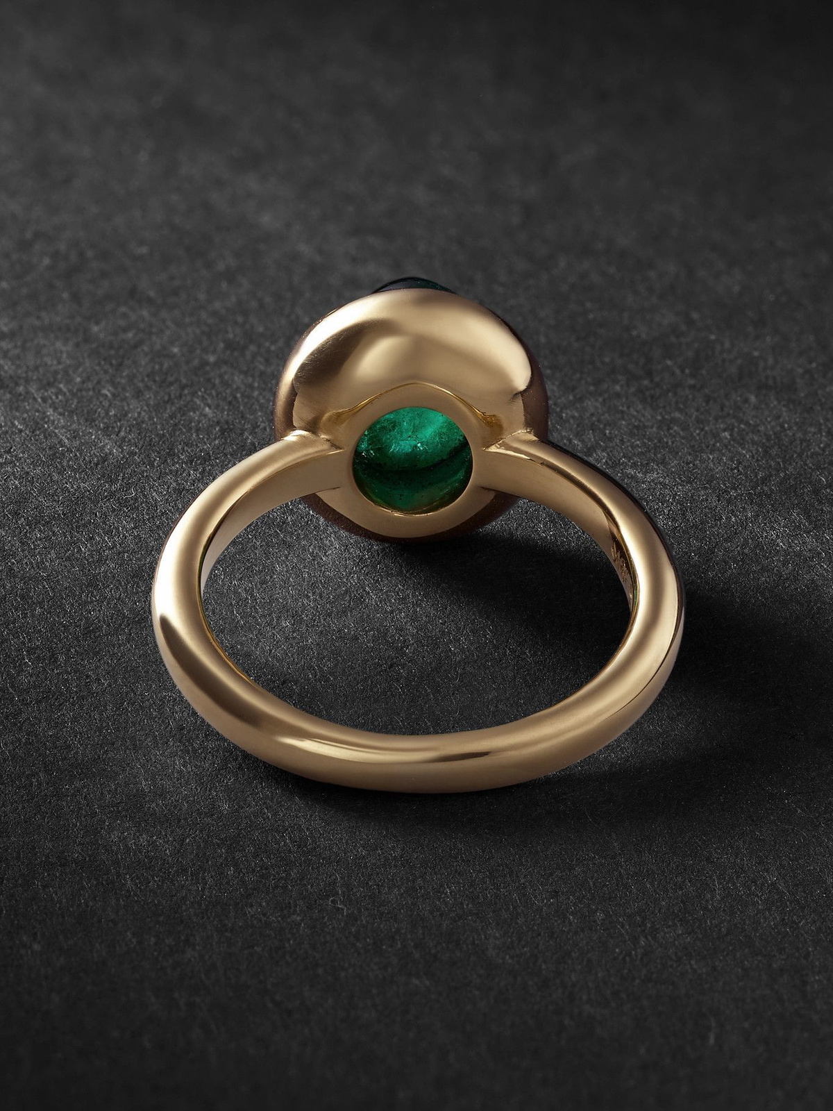 VADA - Bubble Gold Emerald Ring - Gold