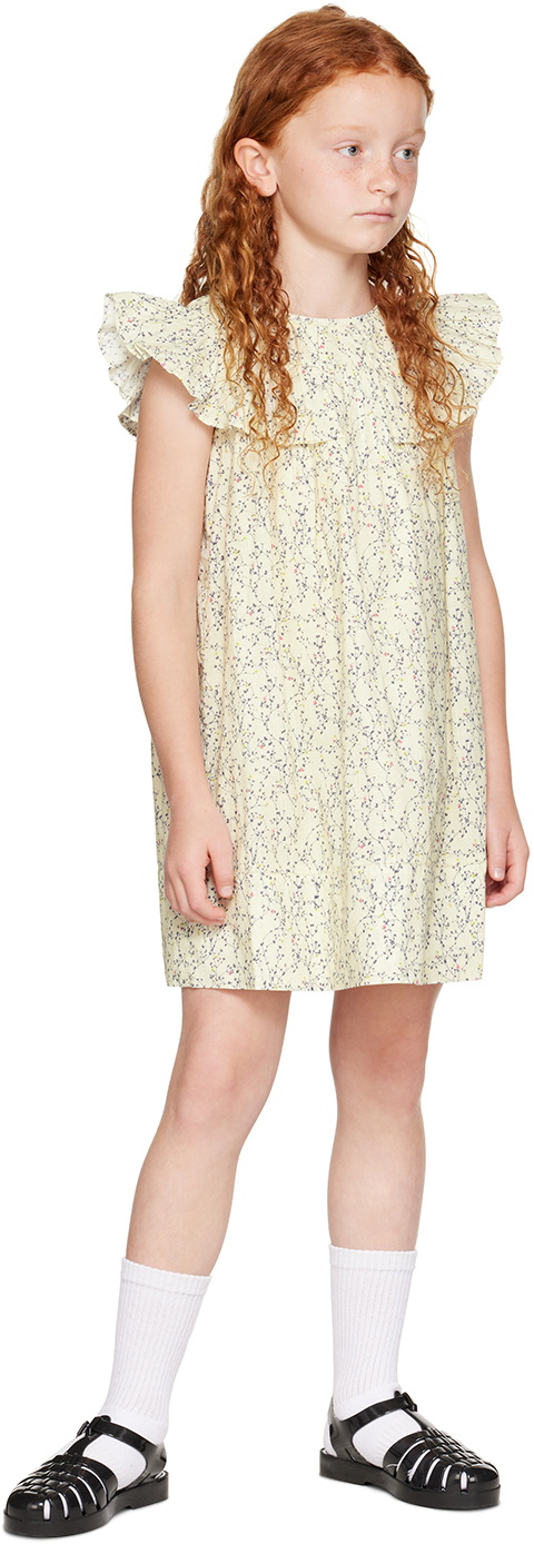 Bonpoint Kids Beige Amber Dress Bonpoint