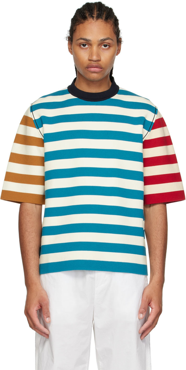 Sunnei White Cotton T-Shirt Sunnei