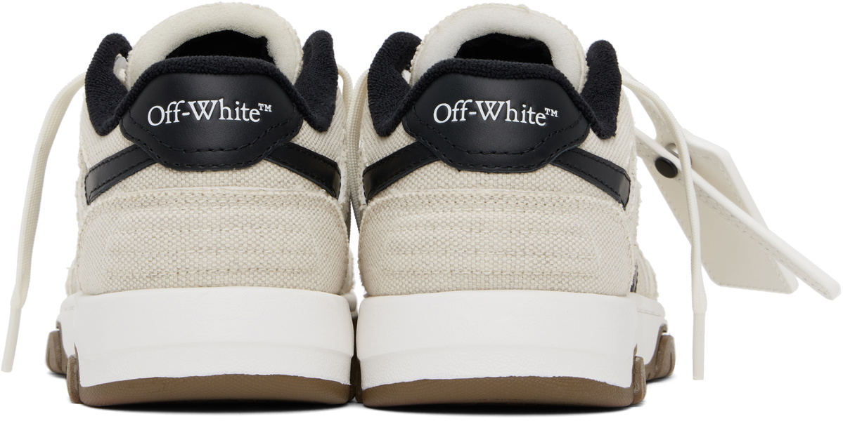 Off-White Beige & Black Slim Out Of Office Sneakers Off-White