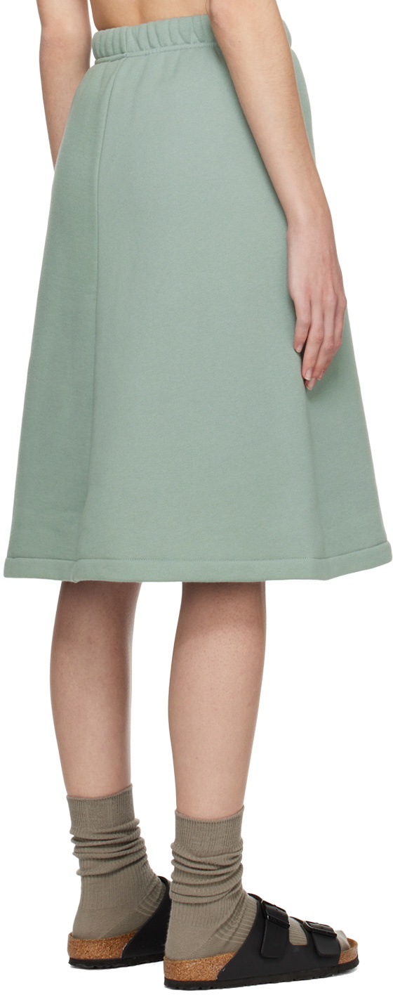 Essentials Blue Drawstring Midi Skirt Essentials