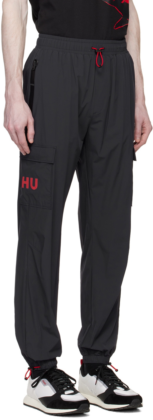 Hugo Black Drawstring Lounge Pants Hugo Boss