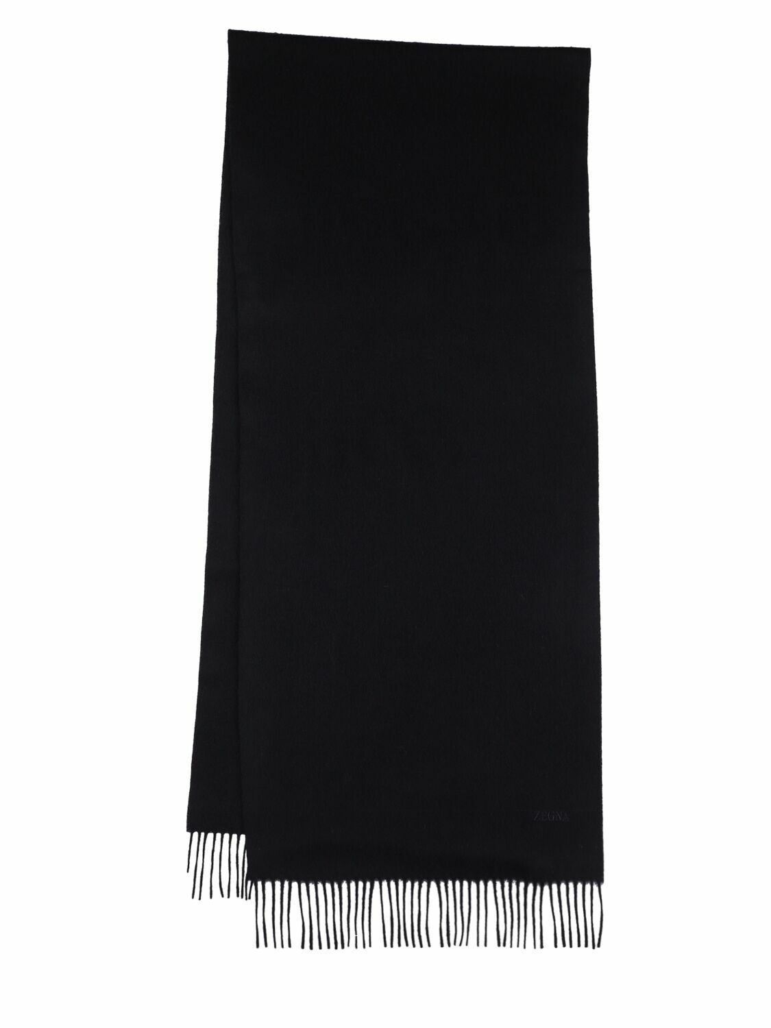 ZEGNA Cashmere Scarf with Logo Zegna