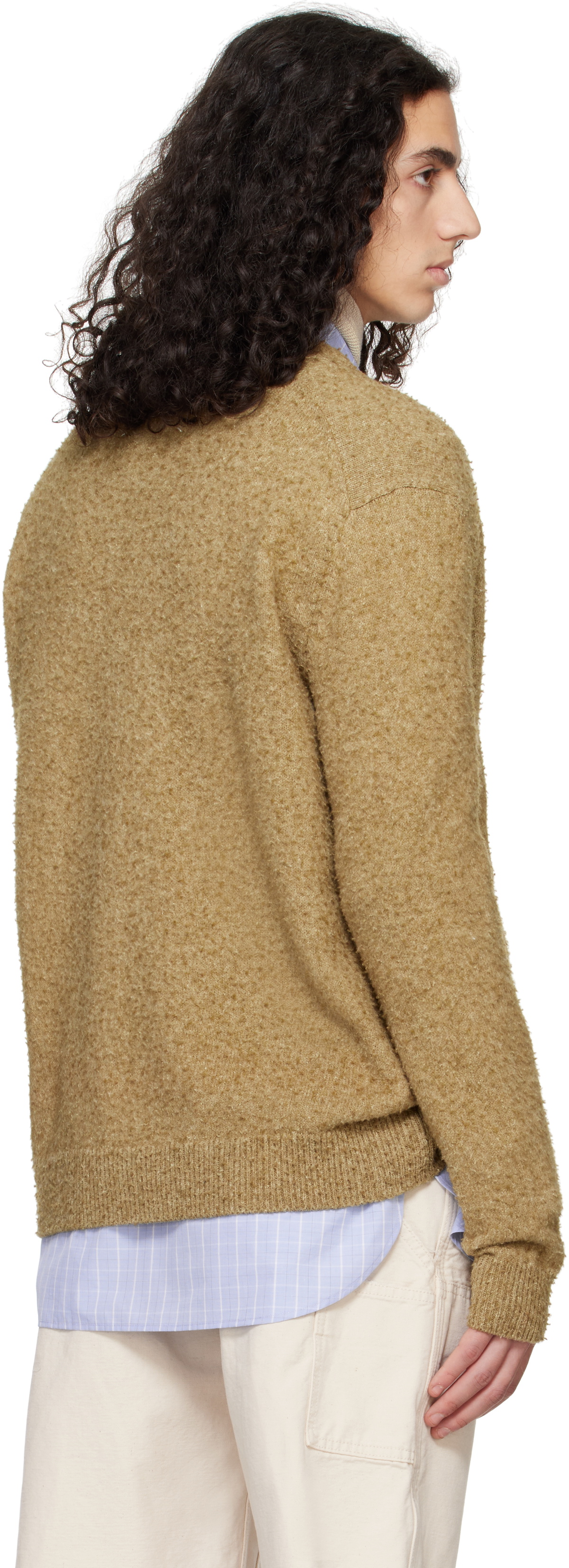 Maison Margiela Green Pilling Cardigan Maison Margiela