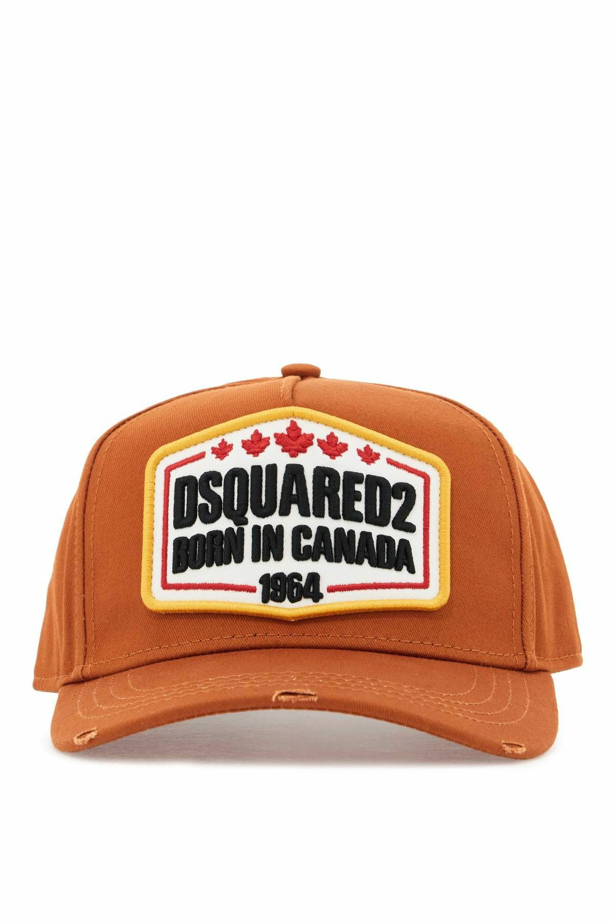 DSQUARED2 baseball cap with logo patch Brown Dsquared2