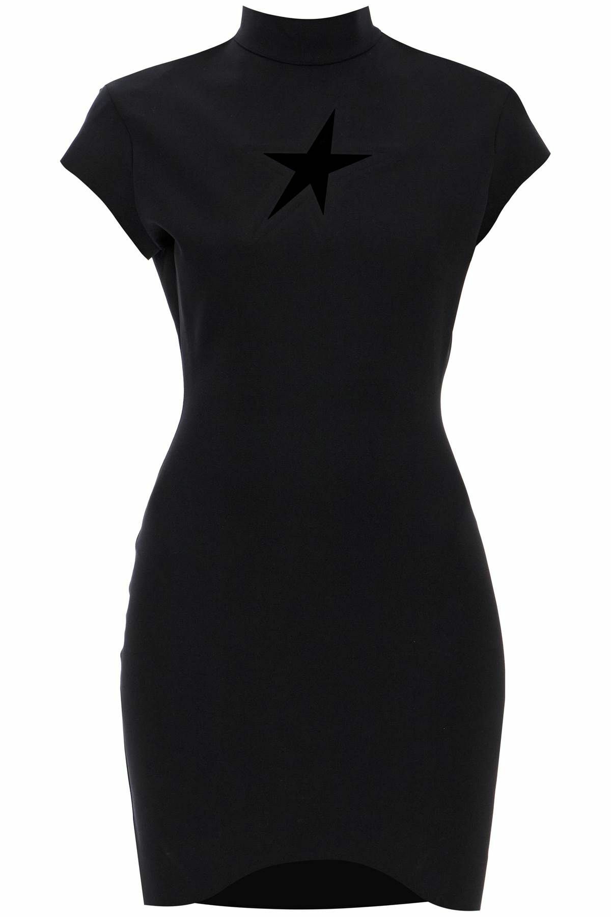 MUGLER star mini dress Black Mugler