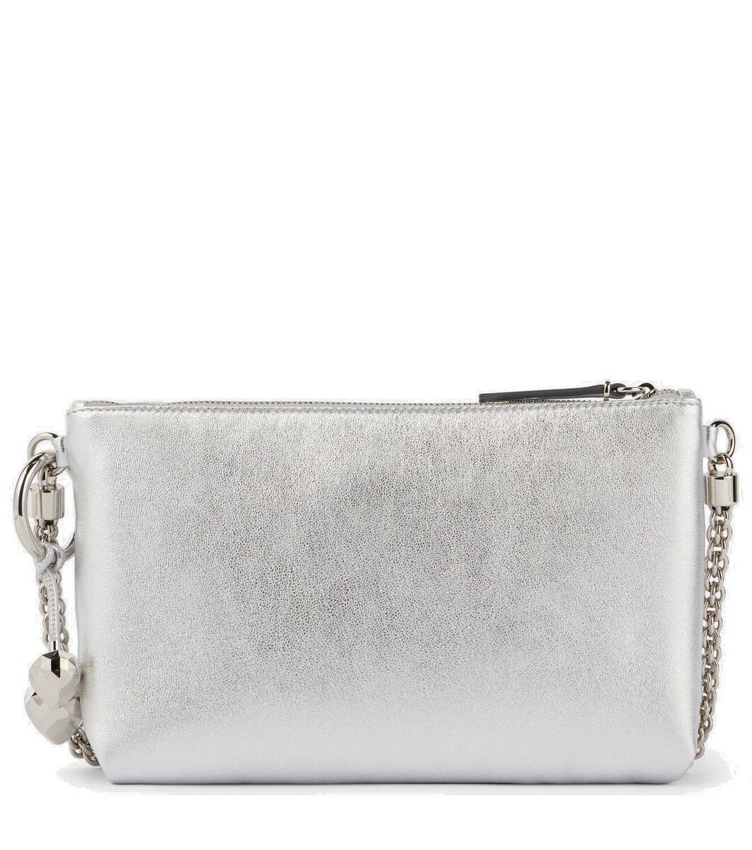 Jimmy Choo Callie Mini metallic leather clutch Jimmy Choo