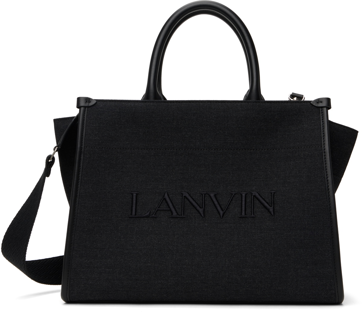 Lanvin Black PM Strap Tote Lanvin