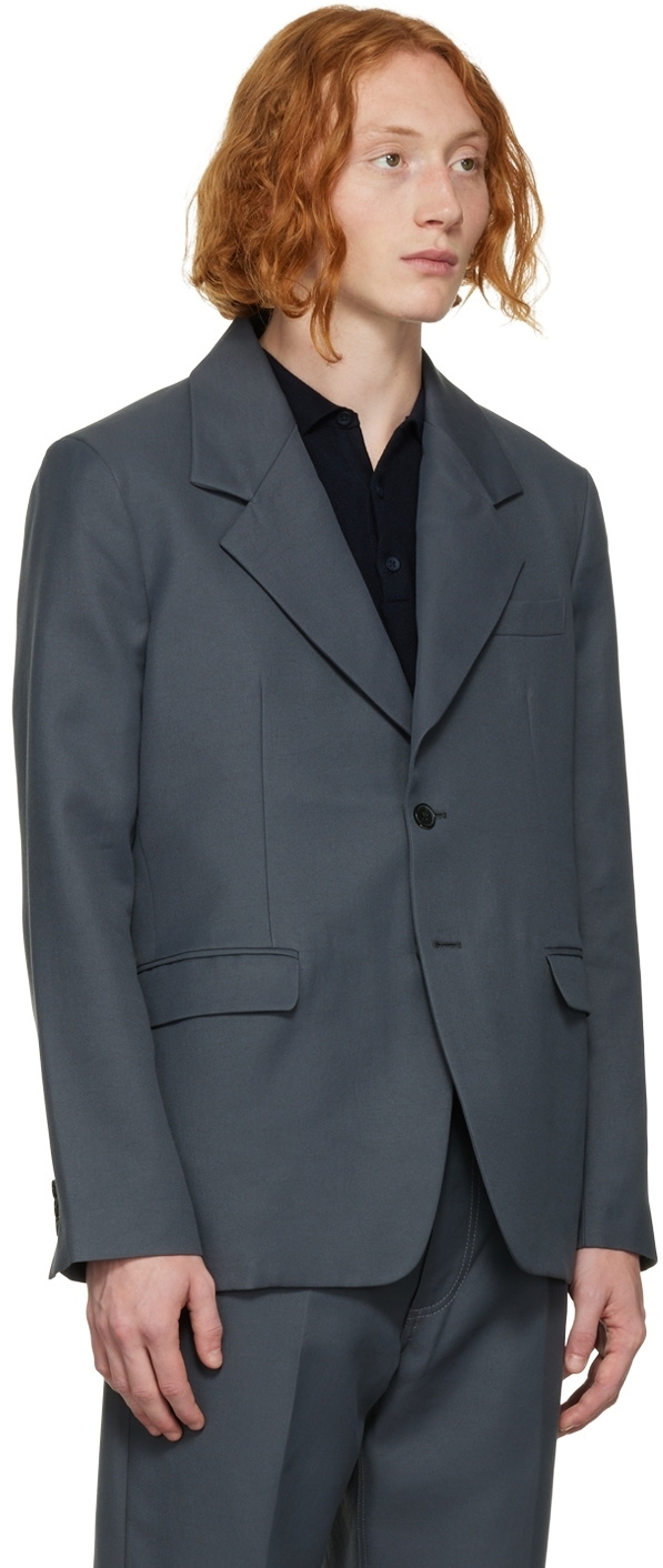 Second/Layer Gray Valluco Blazer Second/Layer