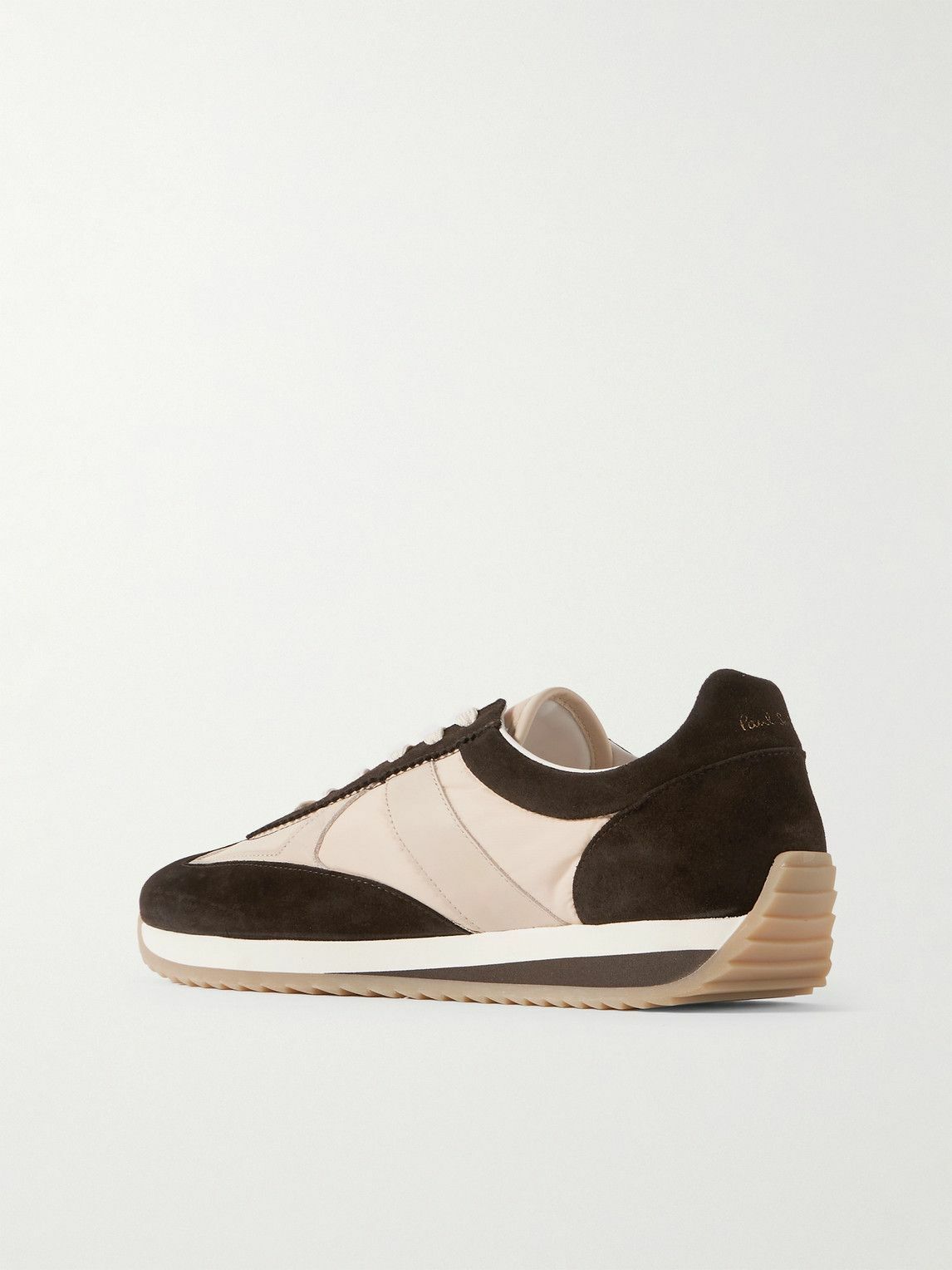 Paul Smith - Vignola Shell and Leather-Trimmed Suede Sneakers - White ...