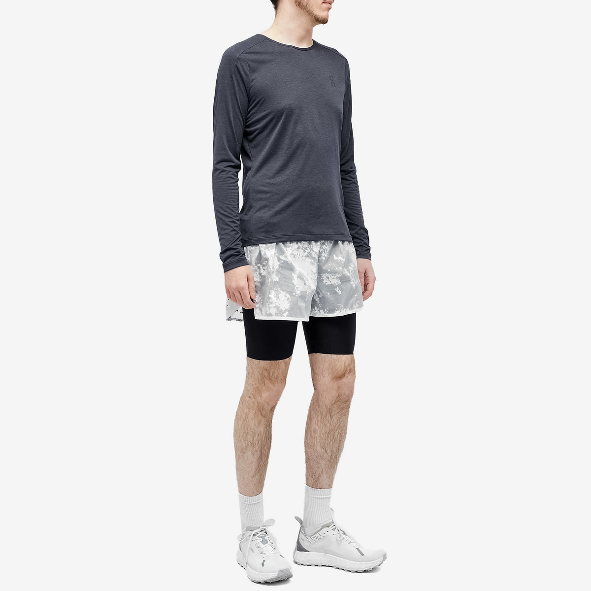 Over Over Men's 2 Layer Shorts in White Foil OVER OVER