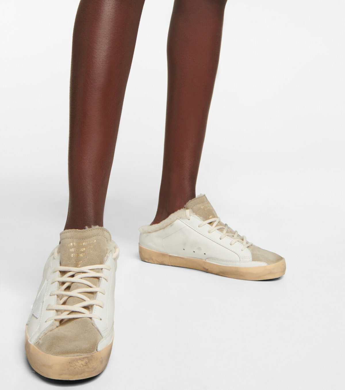 Golden Goose - Super-Star shearling-lined sabot sneakers Golden Goose ...