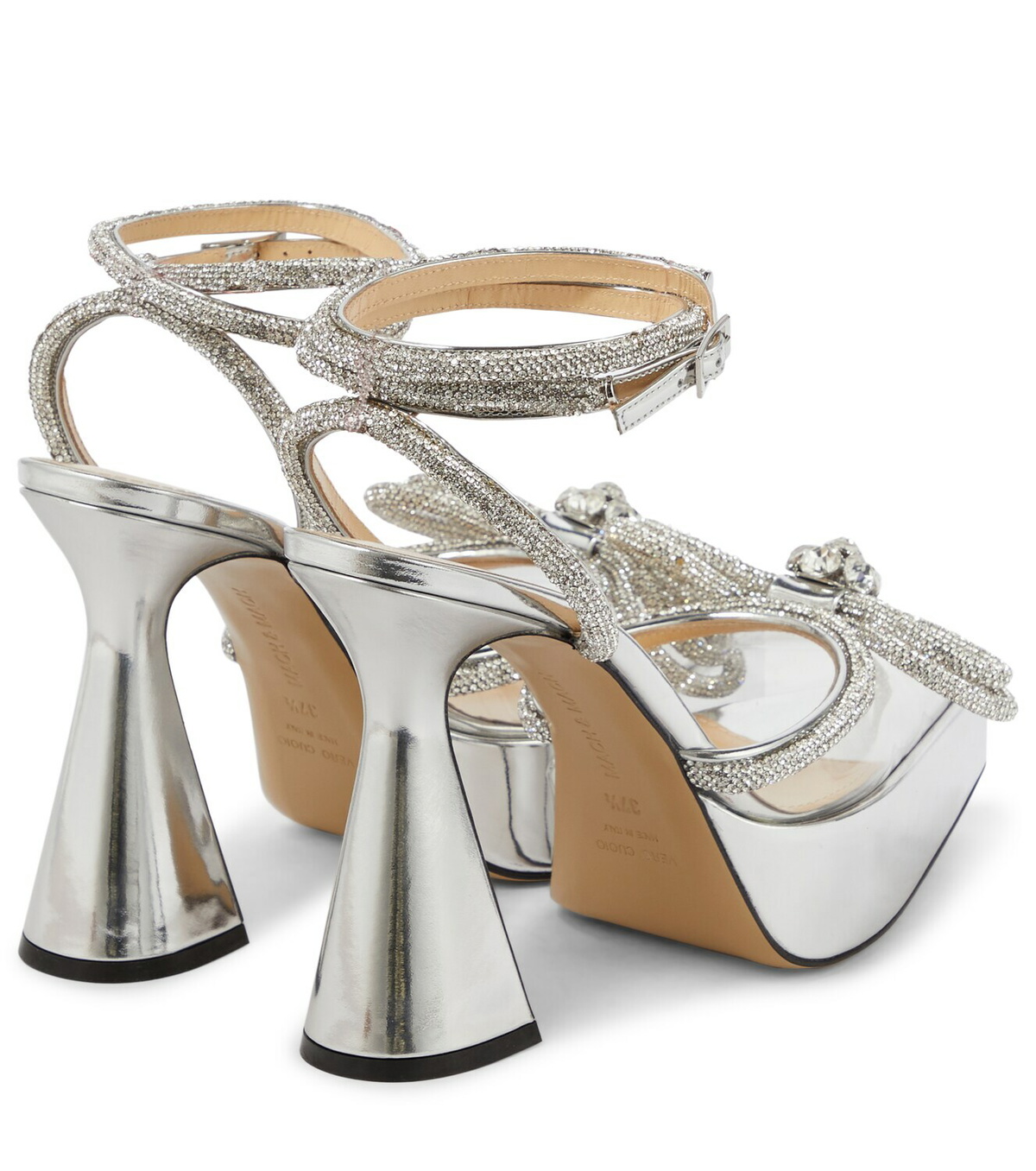 Mach & Mach - Double Bow embellished PVC pumps MACH & MACH