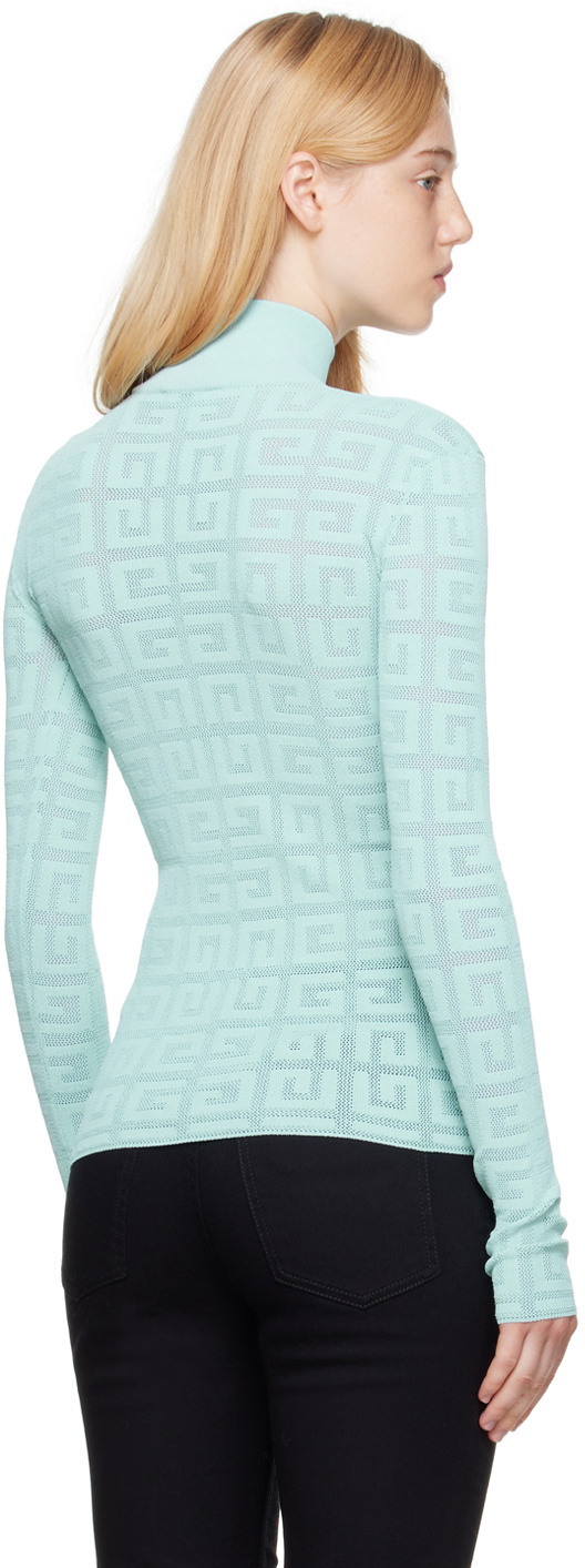 Givenchy Blue Monogram Turtleneck Givenchy