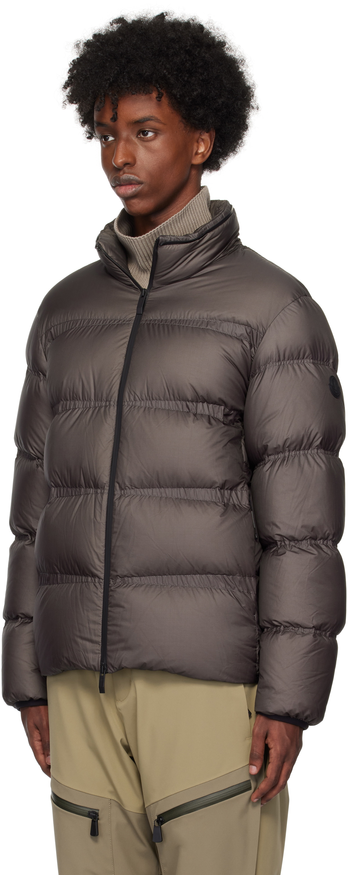 Moncler Brown Masac Down Jacket Moncler