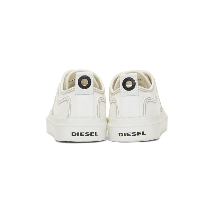 Diesel White S-Astico Low Sneakers Diesel