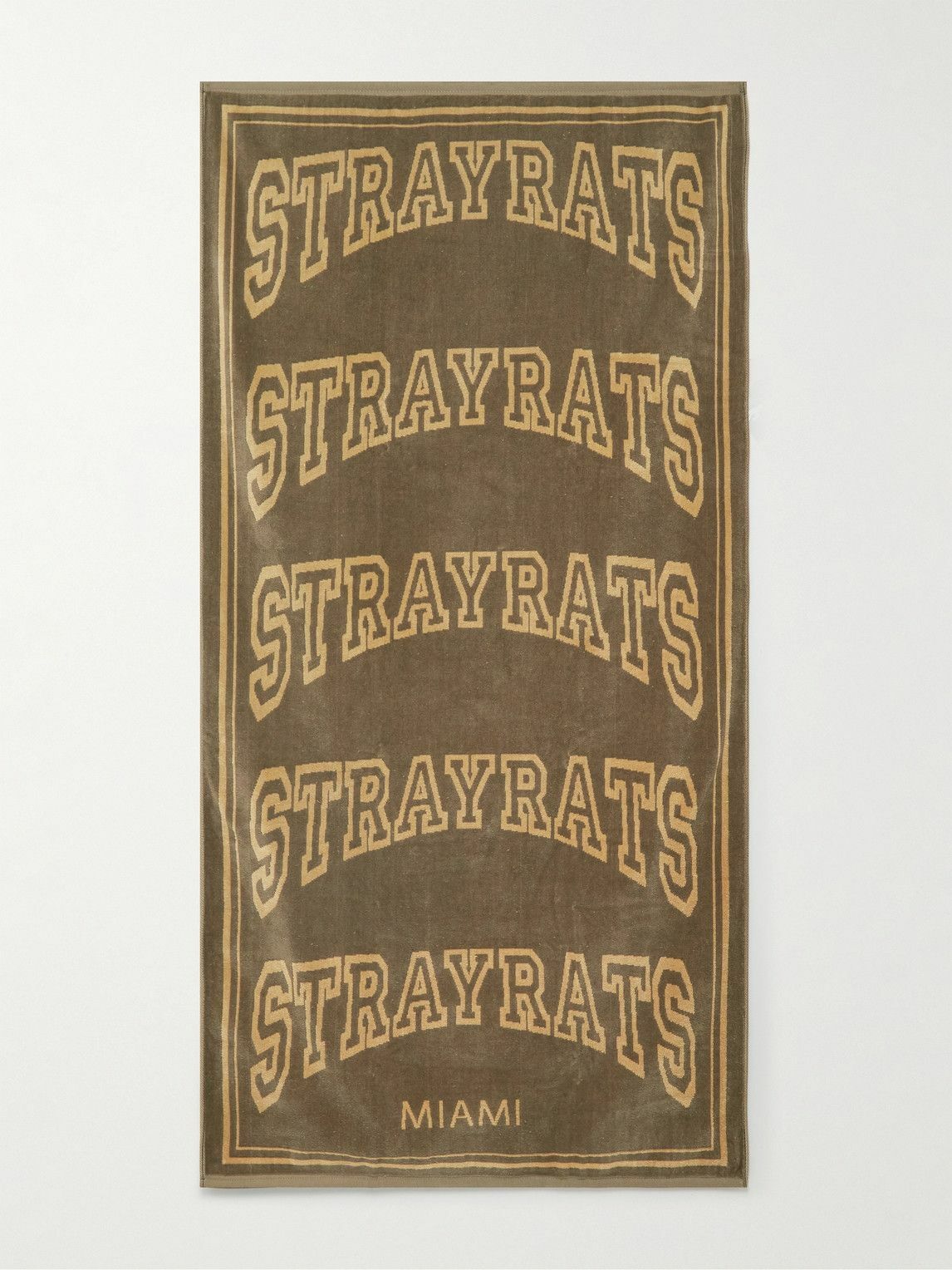 Stray Rats - Logo-Print Cotton-Terry Towel Stray Rats