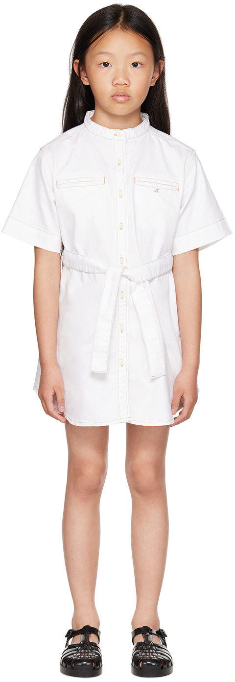 Bonpoint Kids White Christa Dress Bonpoint