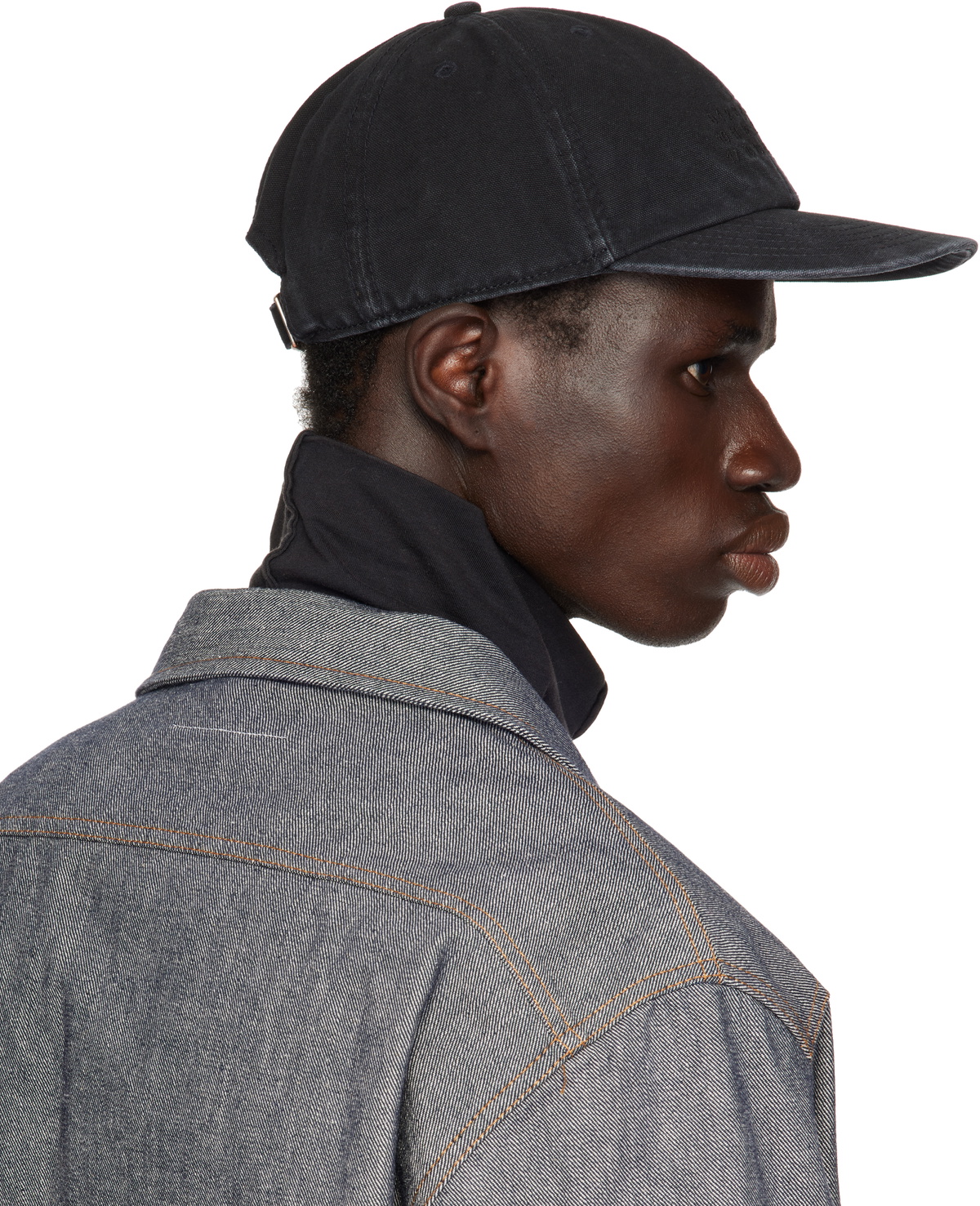 MM6 Maison Margiela Black Canvas Cap MM6 Maison Margiela