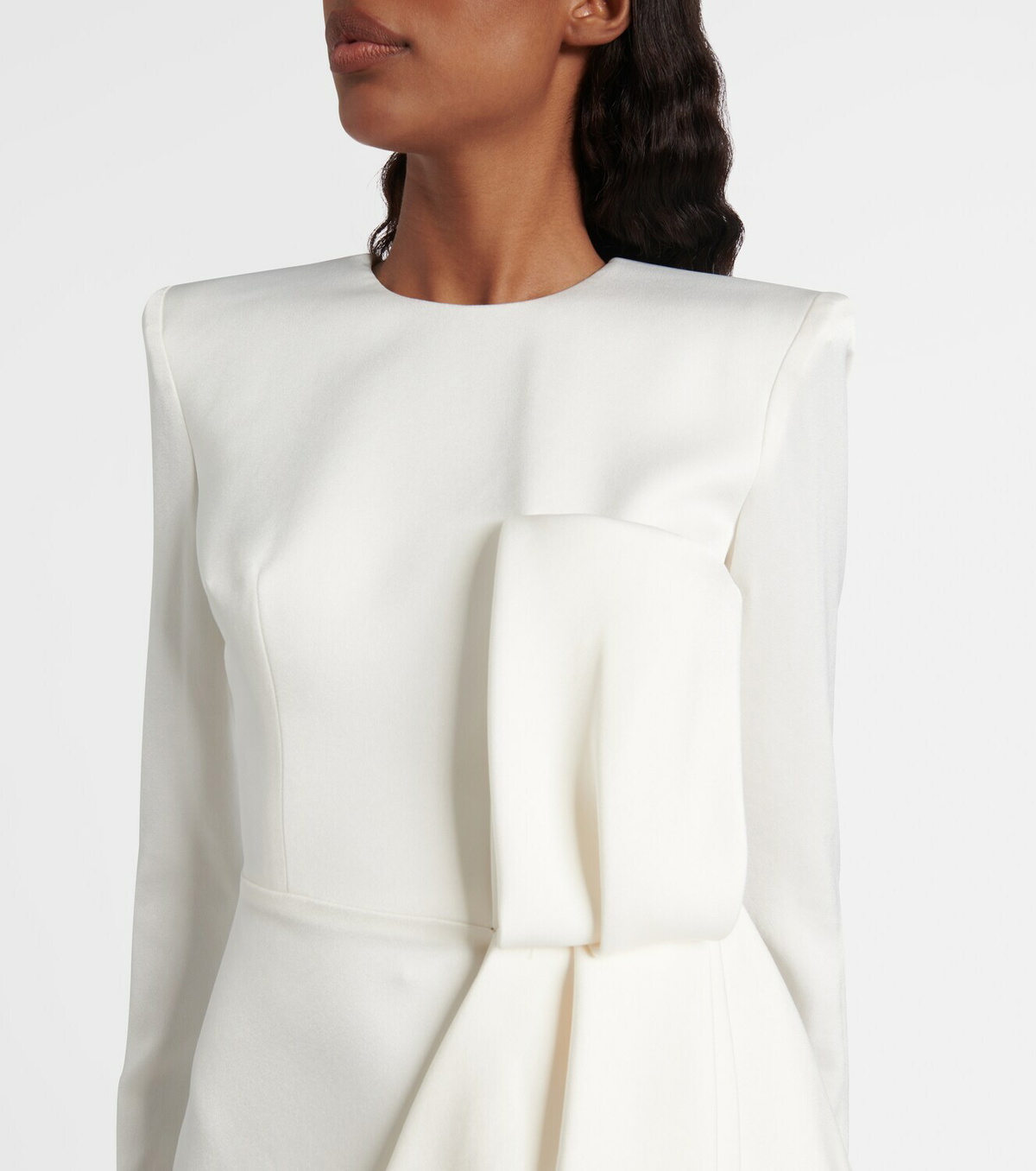 Alex Perry Bow-detail crêpe satin gown Alex Perry