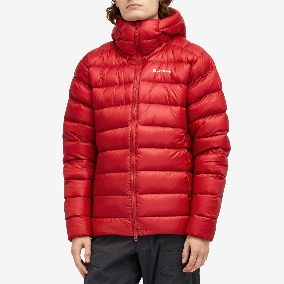 Montane Men's Anti-Freeze XT Hooded Down Jacket in Acer Red Montane