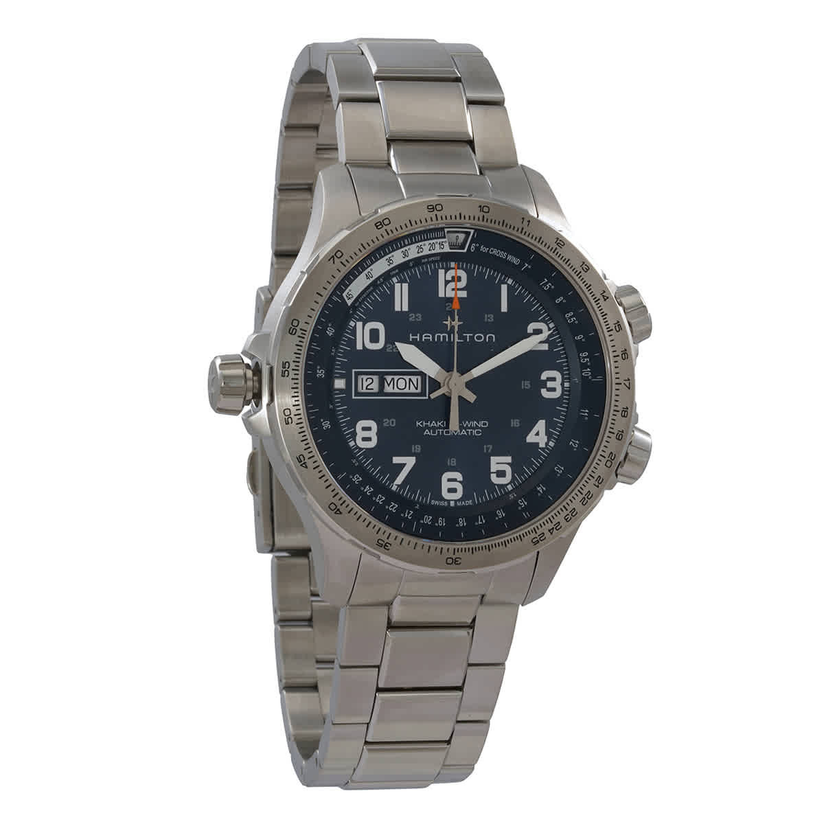 Hamilton Khaki Aviation X-Wind Lefty Automatic Blue Dial Mens Watch ...