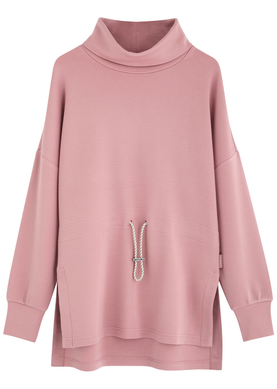 Varley Freya Stretch-jersey Sweatshirt Pink Varley