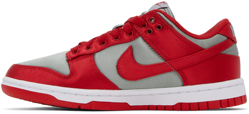 Nike Gray & Red Dunk Low Sneakers Nike