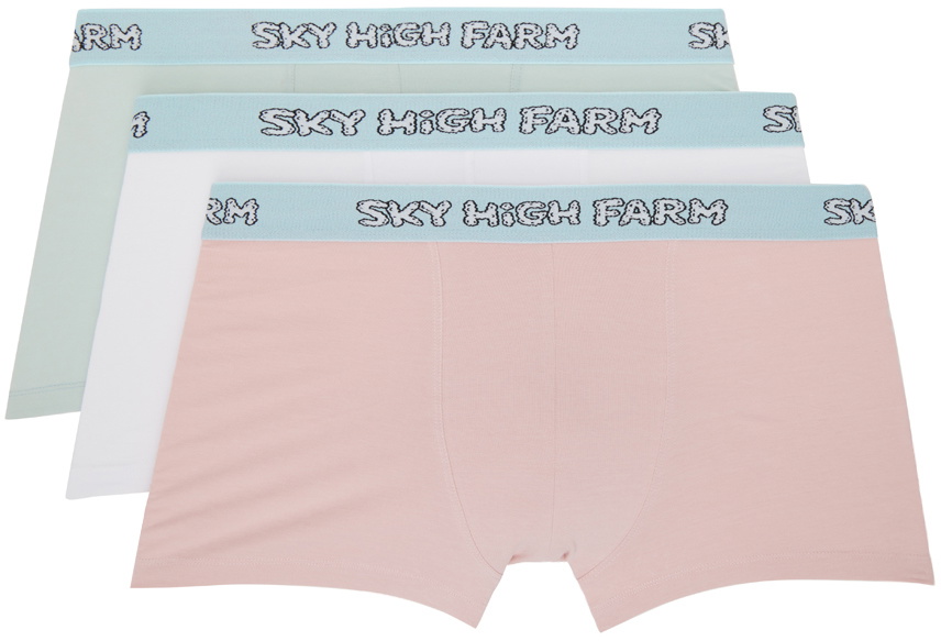 Sky High Farm Workwear Three-Pack Multicolor Boxer Briefs Sky High Farm ...