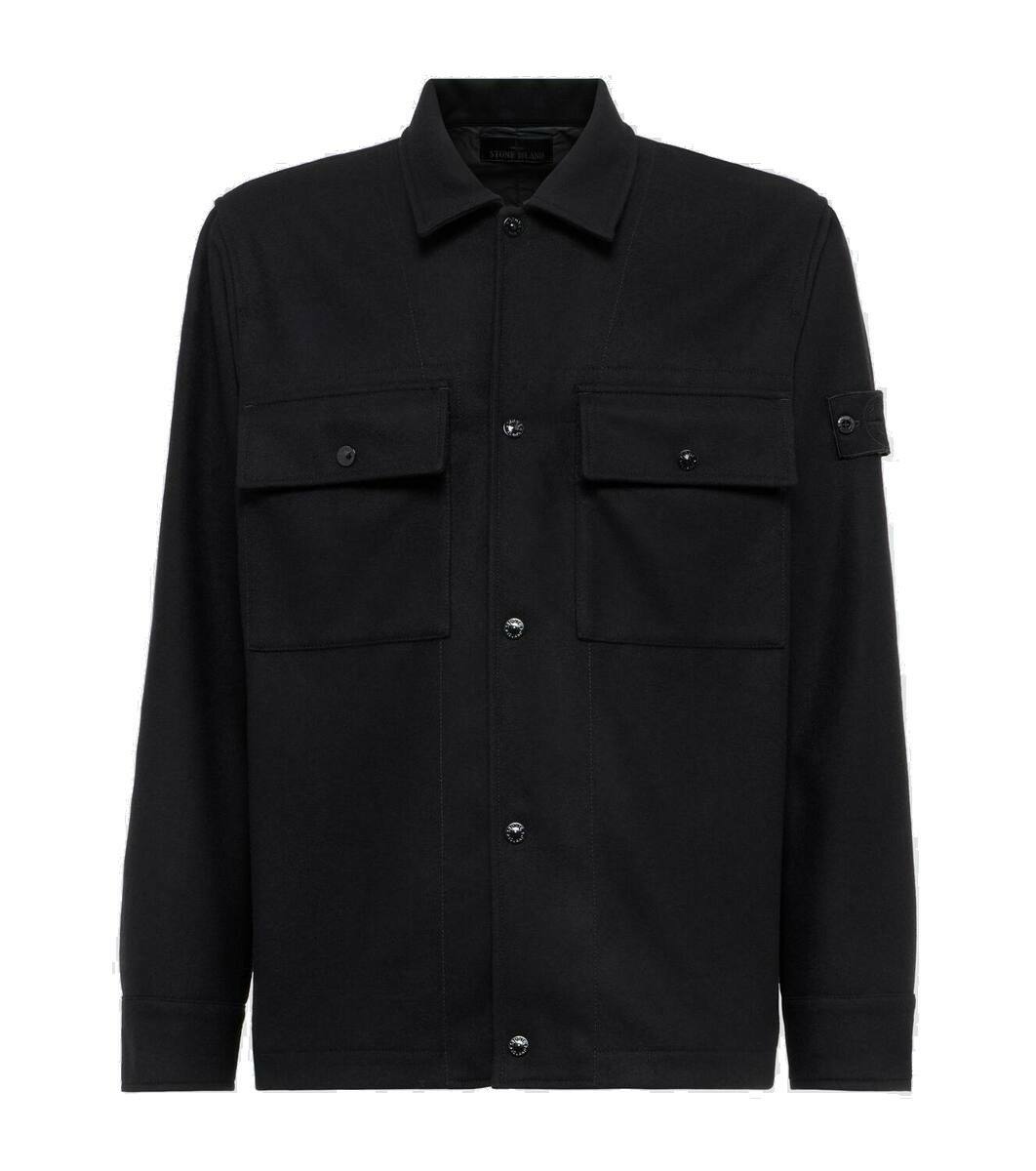 Stone Island Ghost Compass wool-blend overshirt Stone Island