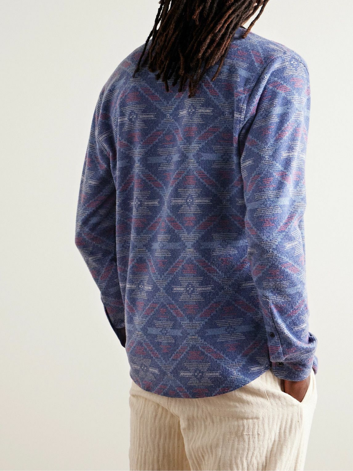 Faherty - Doug Good Feather Legend™ Sweater Stretch-Flannel Jacquard ...