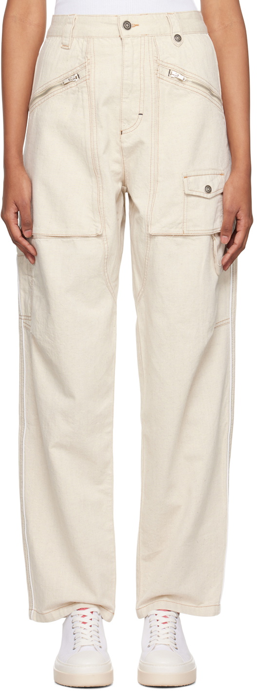 Isabel Marant Beige Paciane Denim Trousers Isabel Marant