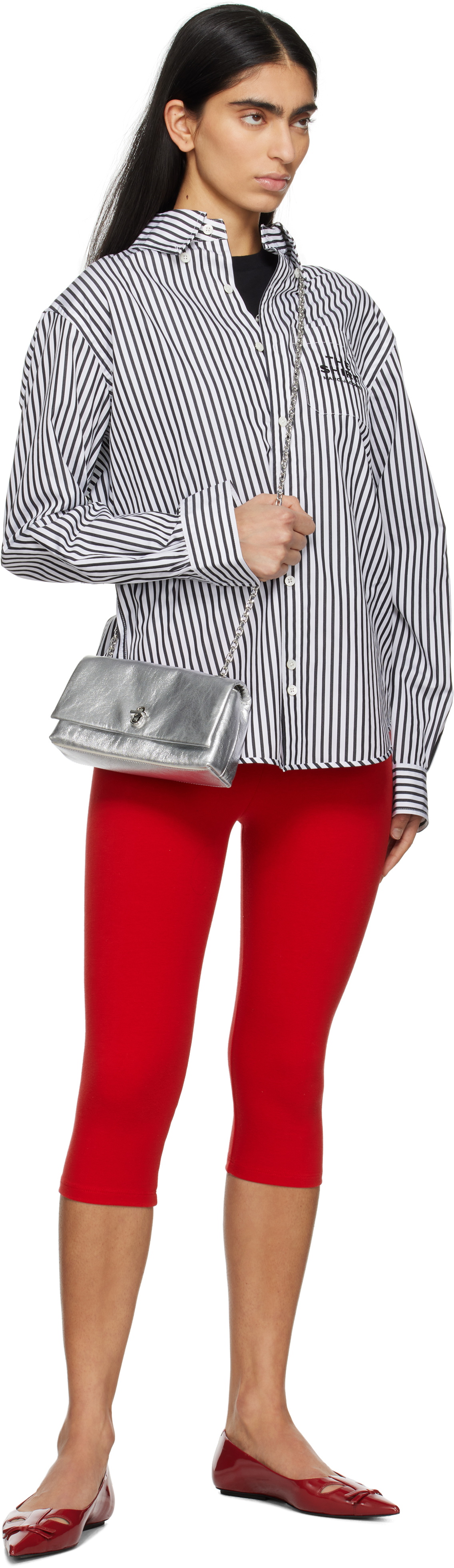 Marc Jacobs Silver 'The Metallic Dual Chain Wallet' Bag Marc Jacobs