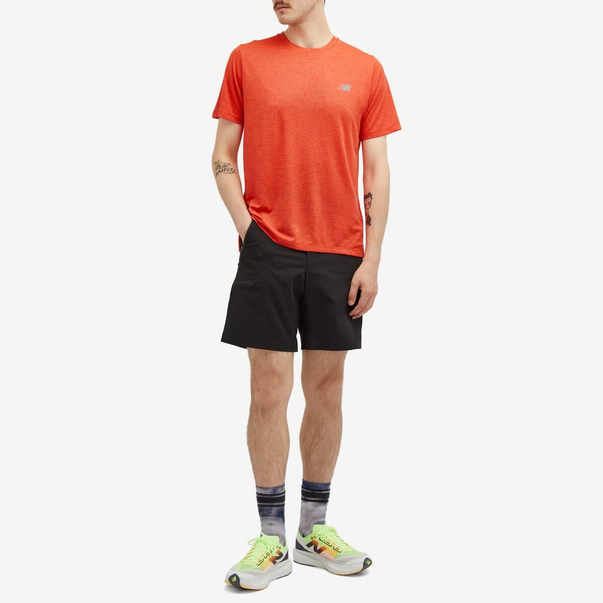 New Balance Running Men's New Balance Athletics T-Shirt in Neo Flame ...