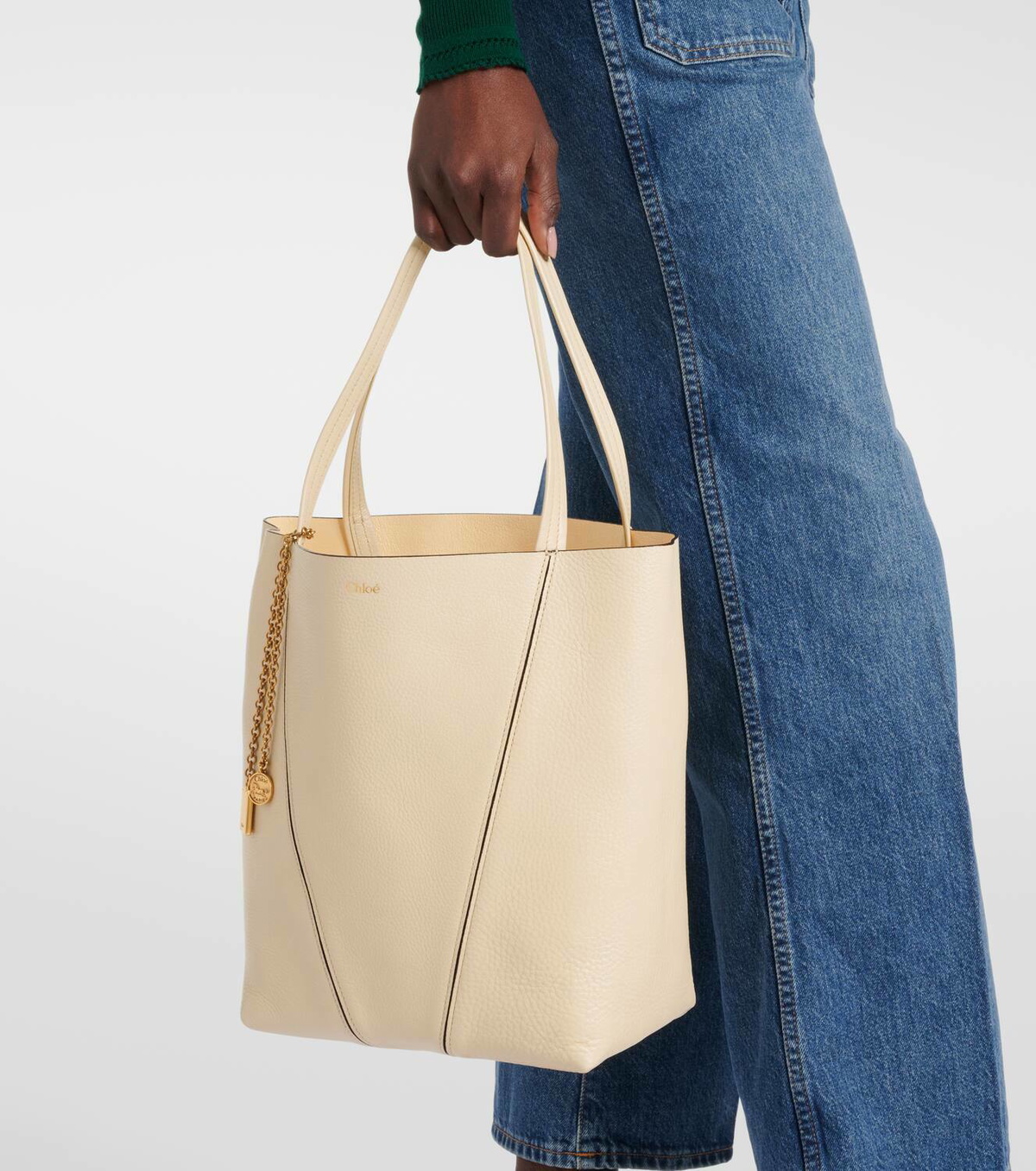 Chloé Chloé Spin large leather tote bag Chloe