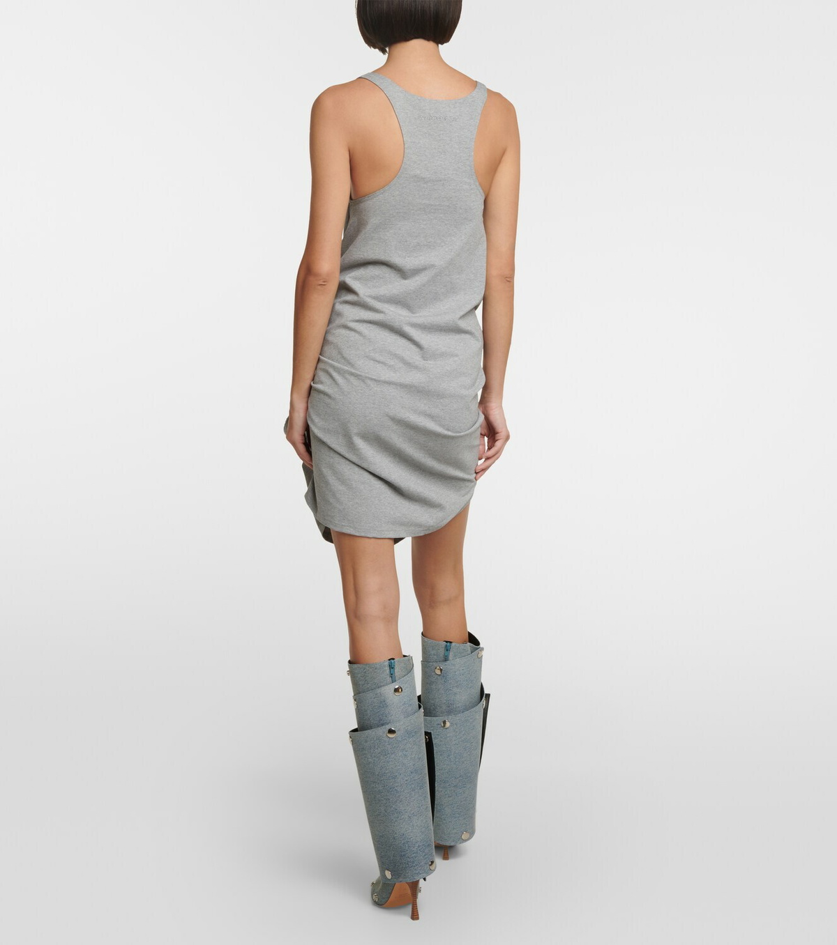 Y/Project Cotton-blend jersey minidress Y/Project