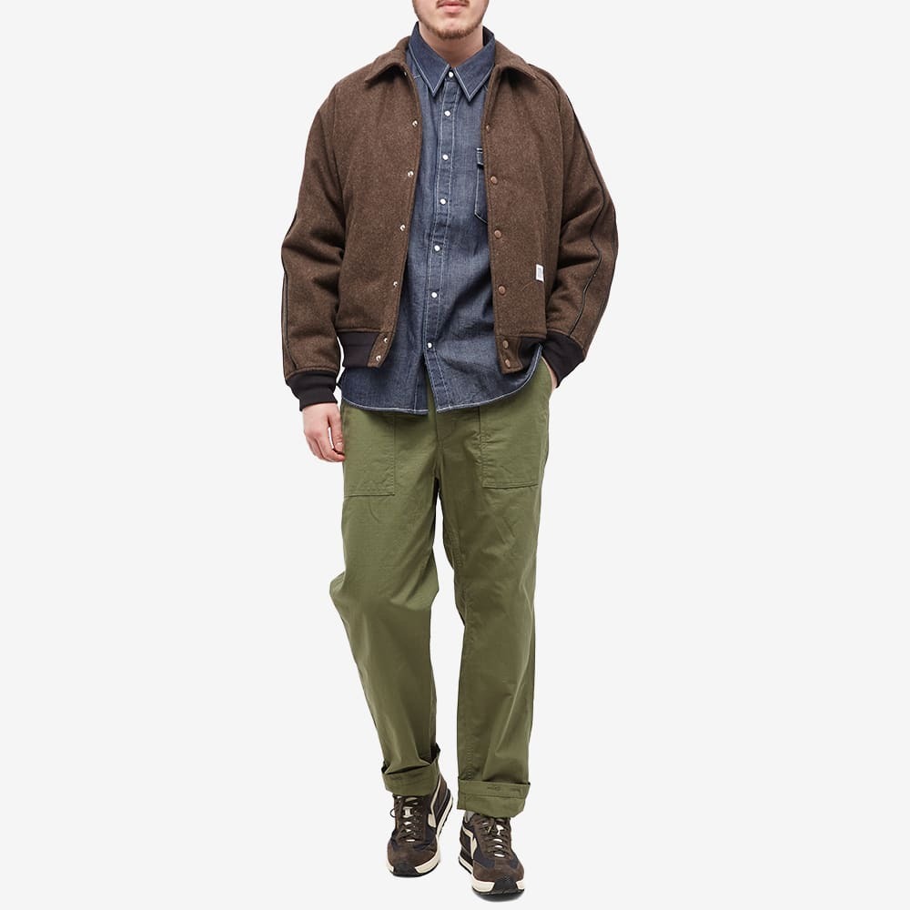 Visvim Men's Social Sculpture Denim Shirt in Blue Visvim