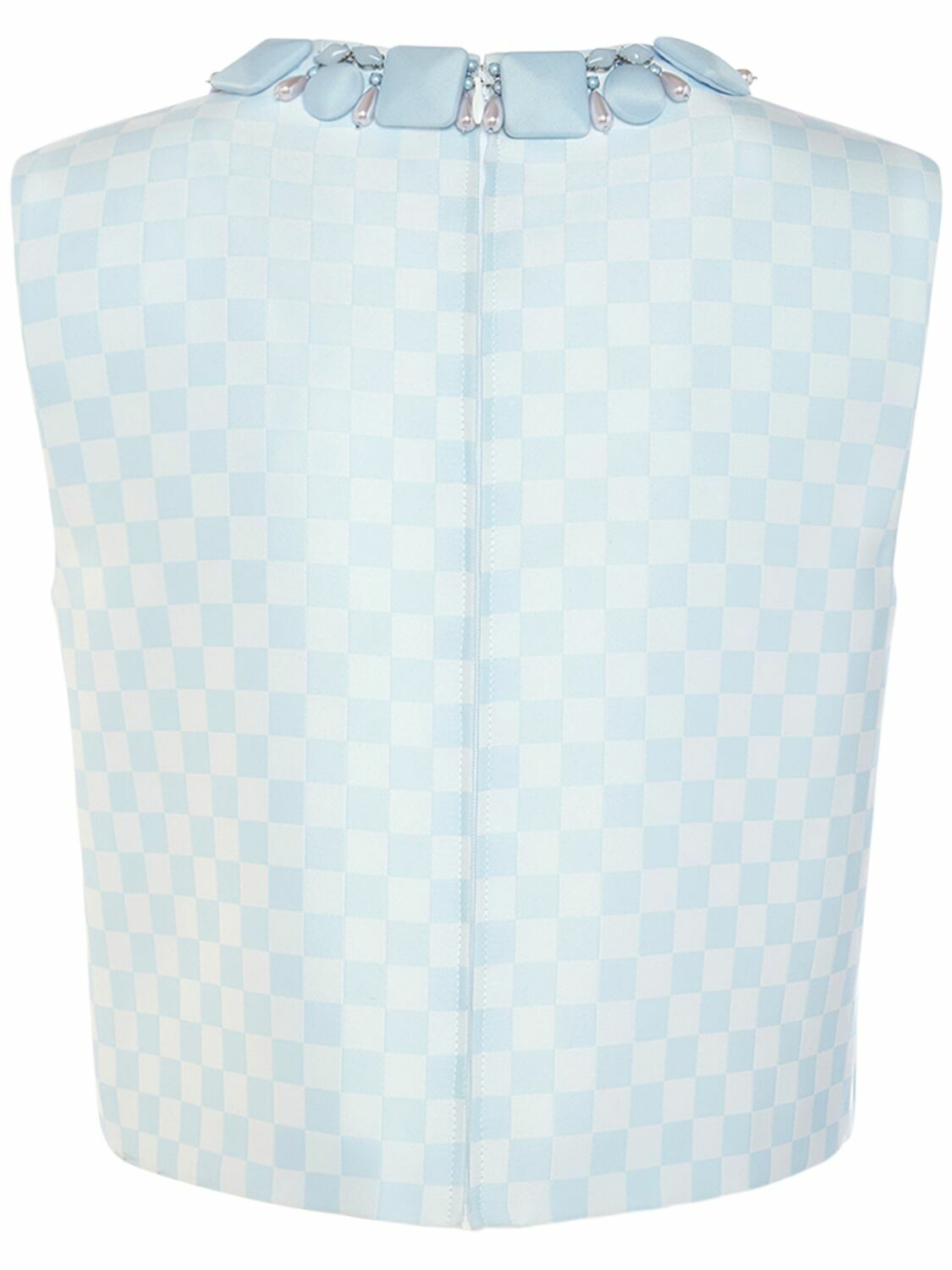 VERSACE Duchesse Sleeveless Cropped Top Versace