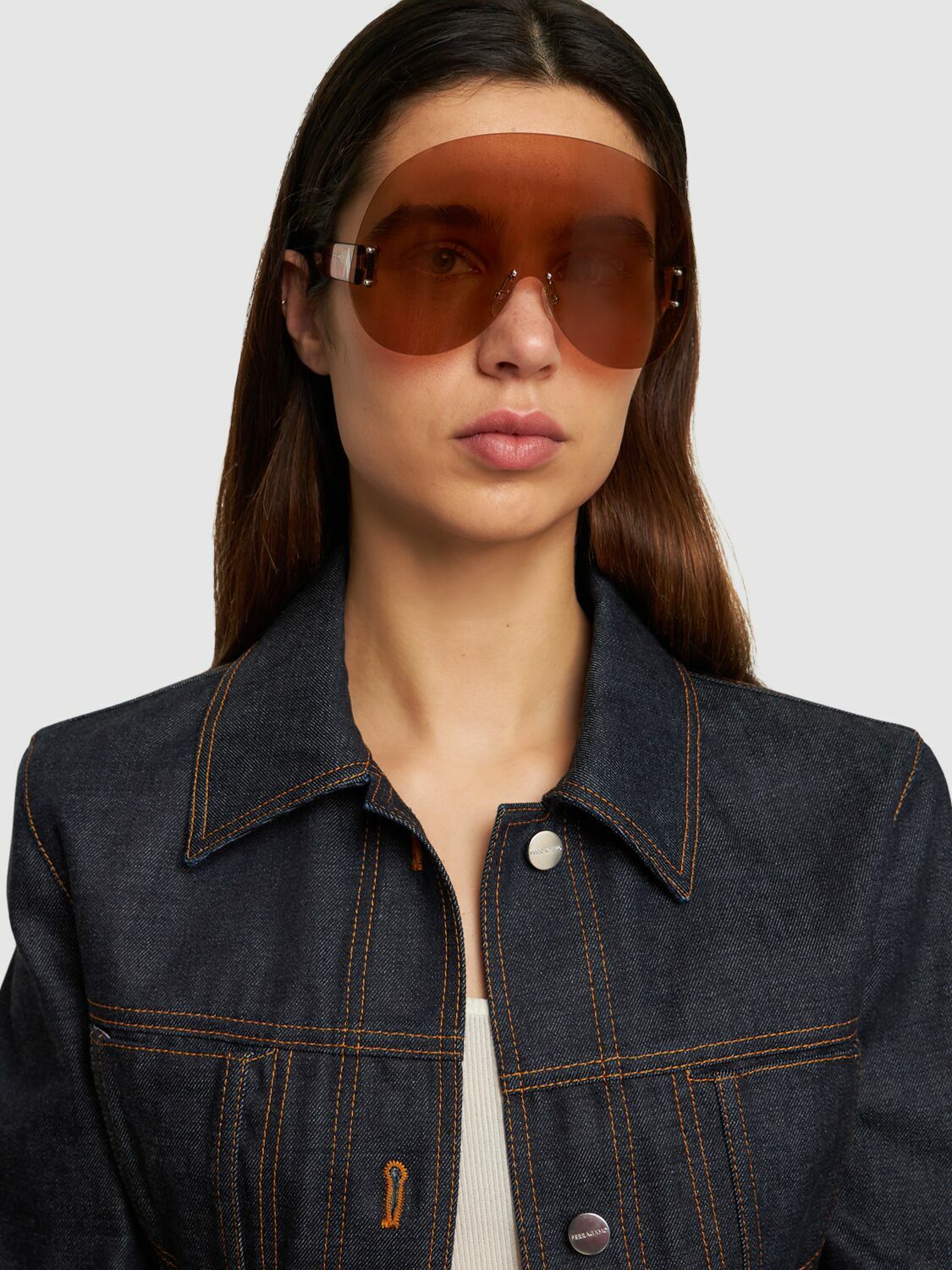 THE ATTICO Karl Oversize Mask Acetate Sunglasses The Attico