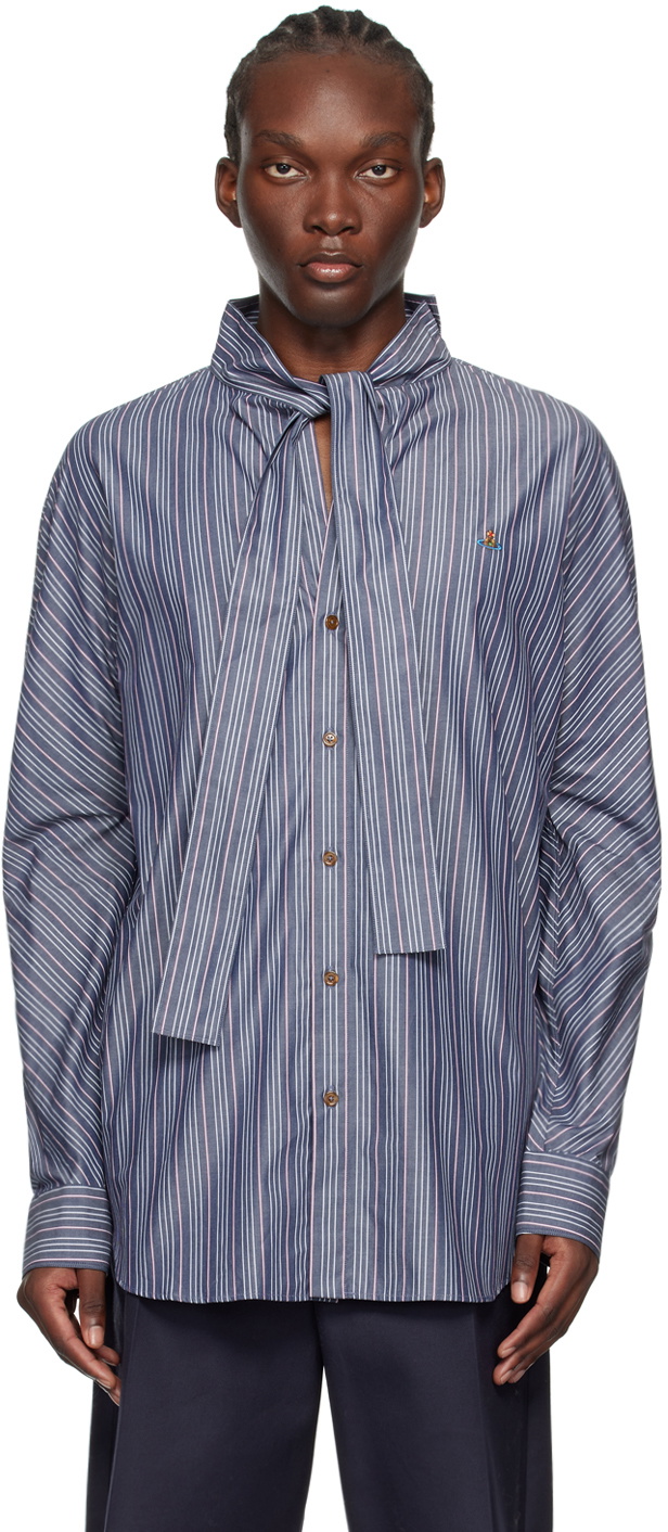Vivienne Westwood Navy M Metro Shirt Vivienne Westwood