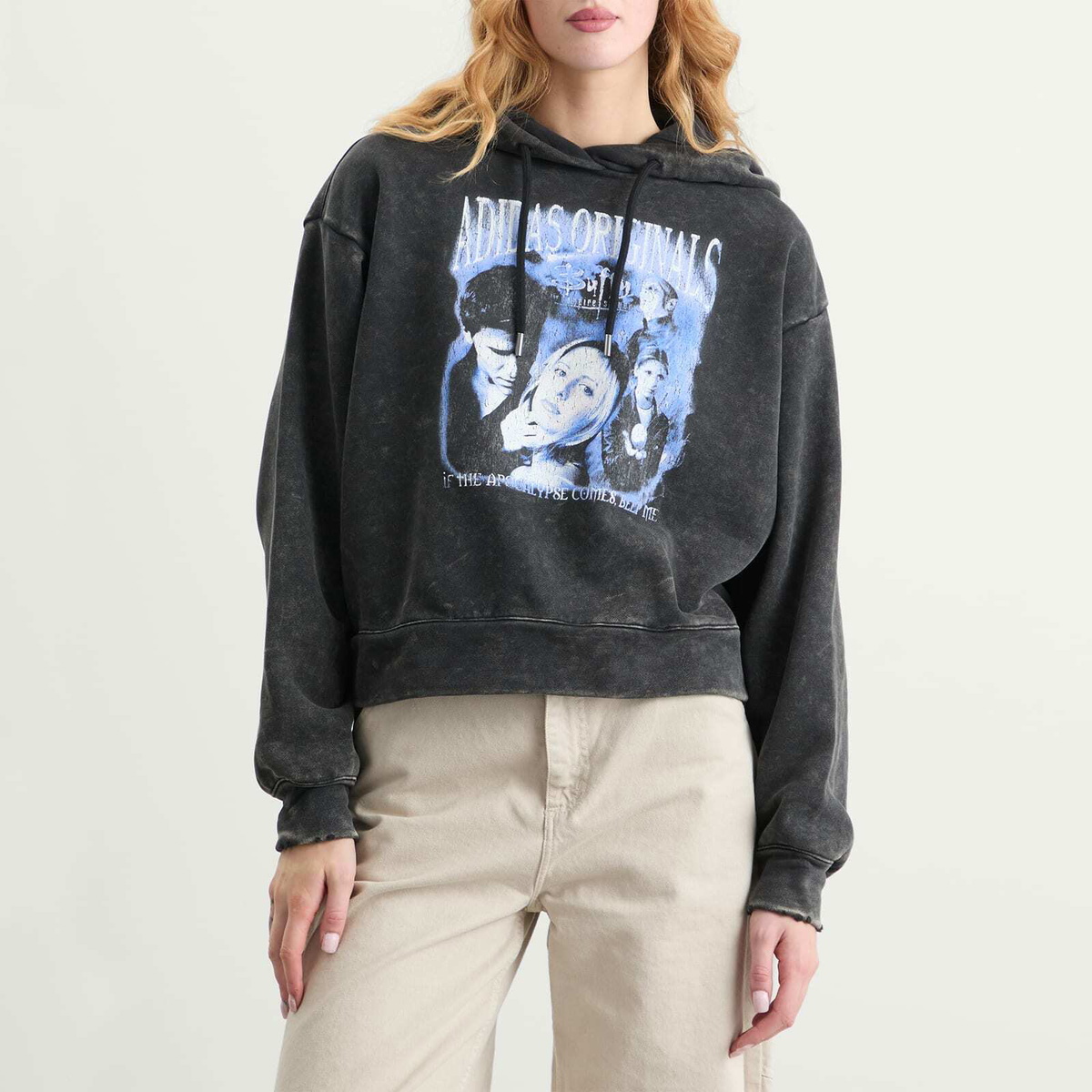 Adidas Women's Buffy Hoodie in Black adidas