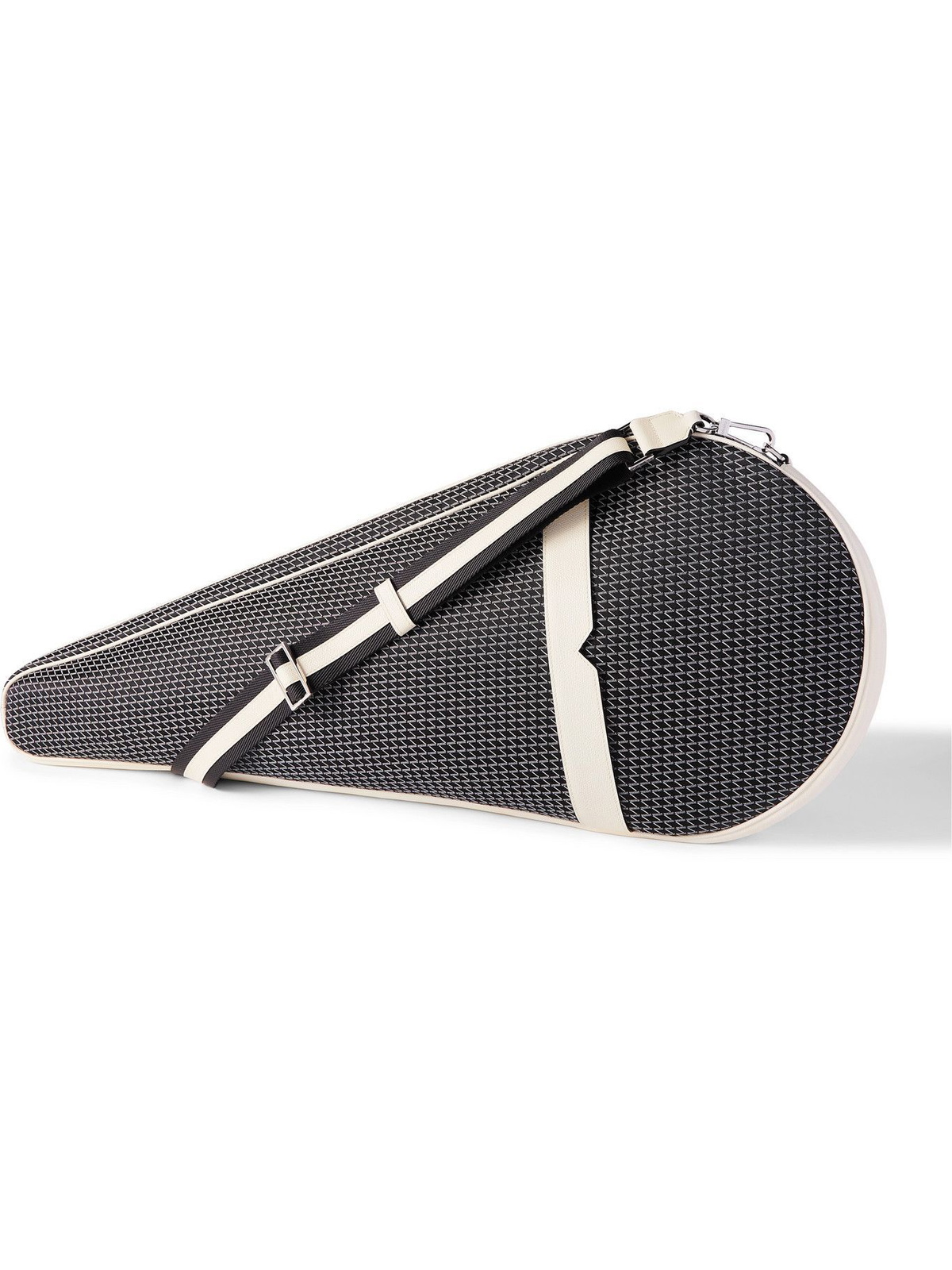 Valextra - Leather-Trimmed Canvas-Jacquard Tennis Racket Case Valextra