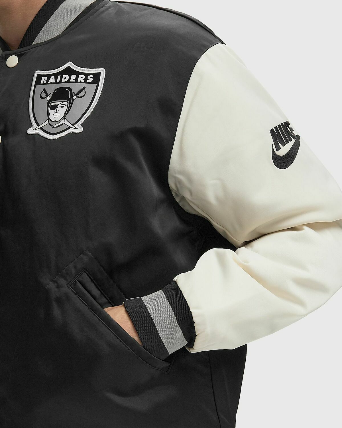 Nike Nike Rewind Legacy Bomber Jacket black/white Mens Bomber Jackets ...