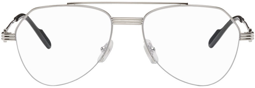 Cartier Silver Aviator Glasses Cartier