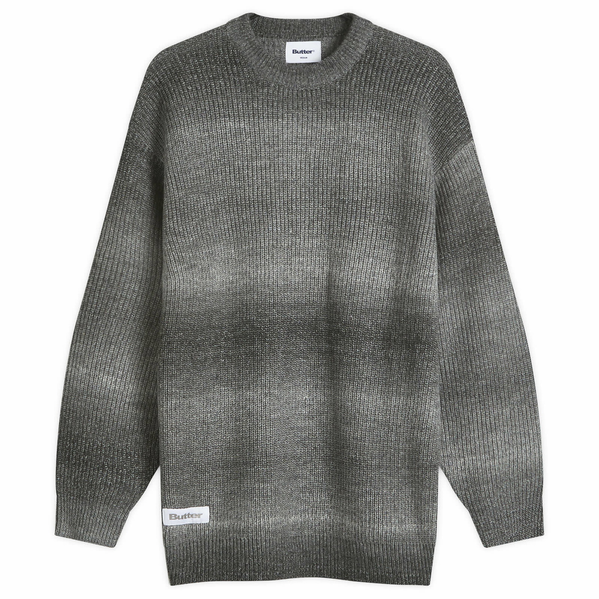 Butter Goods Men's Beams Jumper in Charcoal Butter Goods