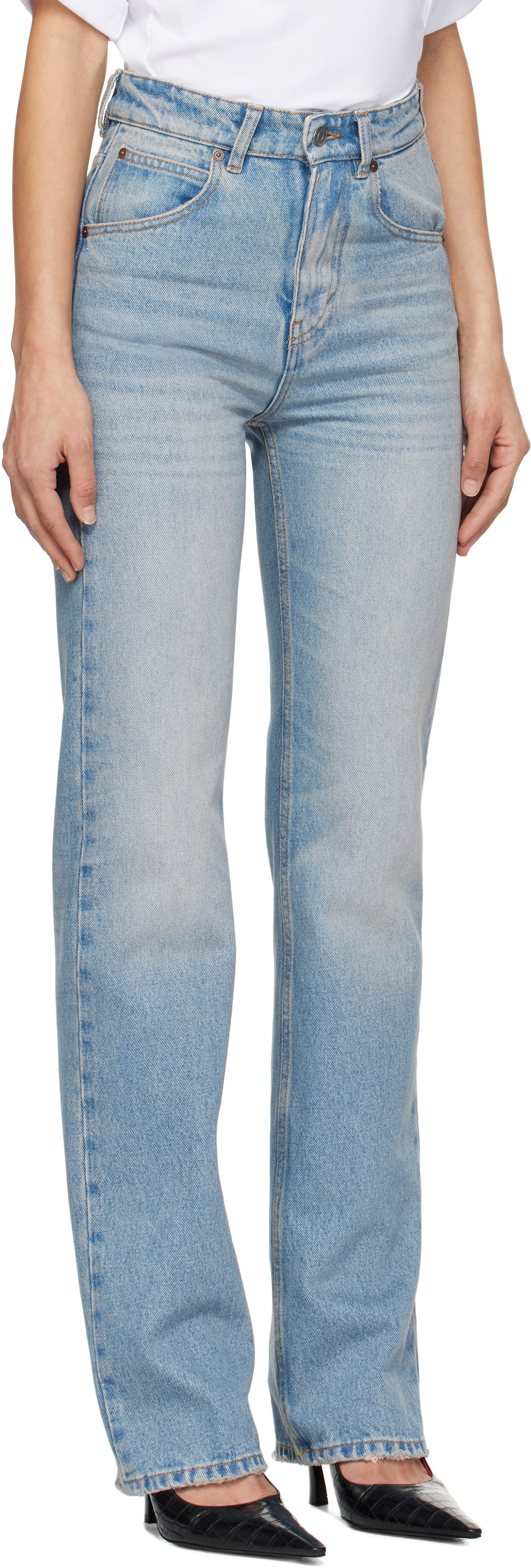 Victoria Beckham Blue Julia High Waisted Jeans Victoria Beckham