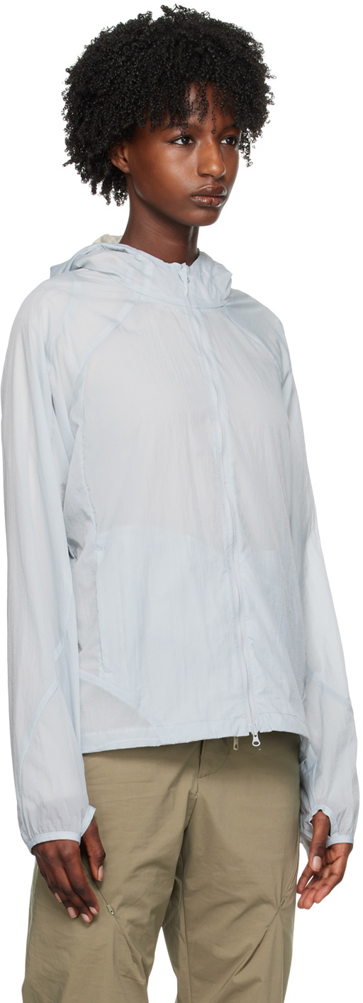 Post Archive Faction (PAF) Blue Asymmetric Zip Jacket Post Archive Faction