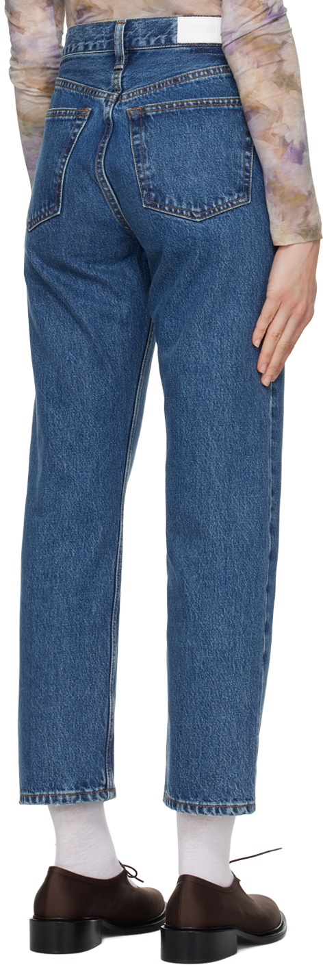 Re/Done Blue Stove Pipe Jeans Re/Done