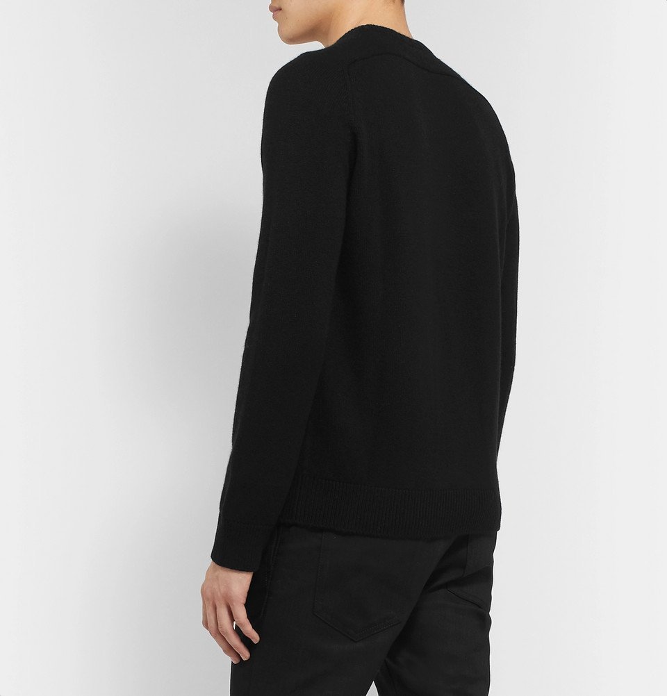 SAINT LAURENT - Slim-Fit Cashmere Sweater - Black Saint Laurent
