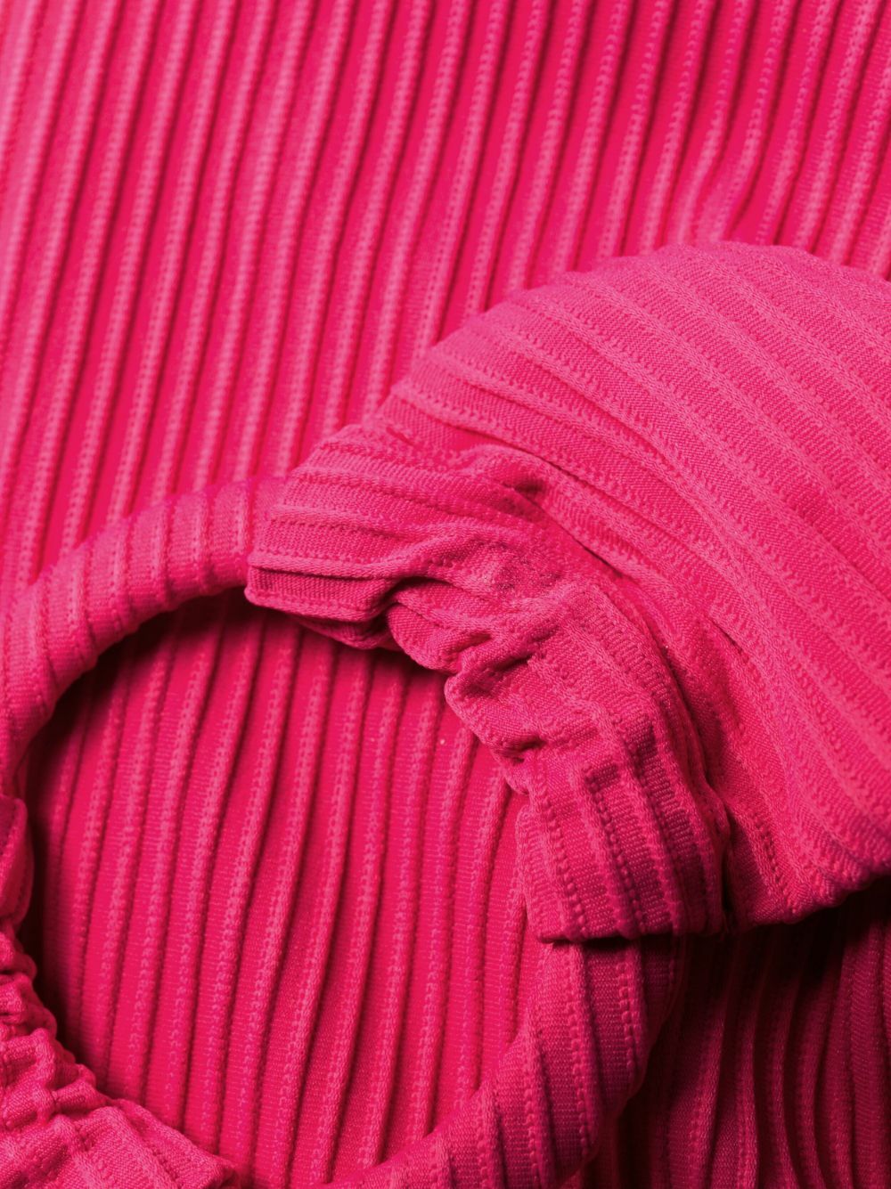 Alexandra Miro Pink Ring-Embellishment Plissé Bikini Bottoms Alexandra Miro